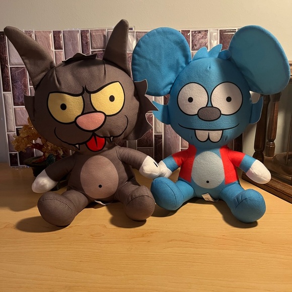 Toys | The Simpsons Itchy The Mouse Scratchy The Cat Plush Doll Soft ...